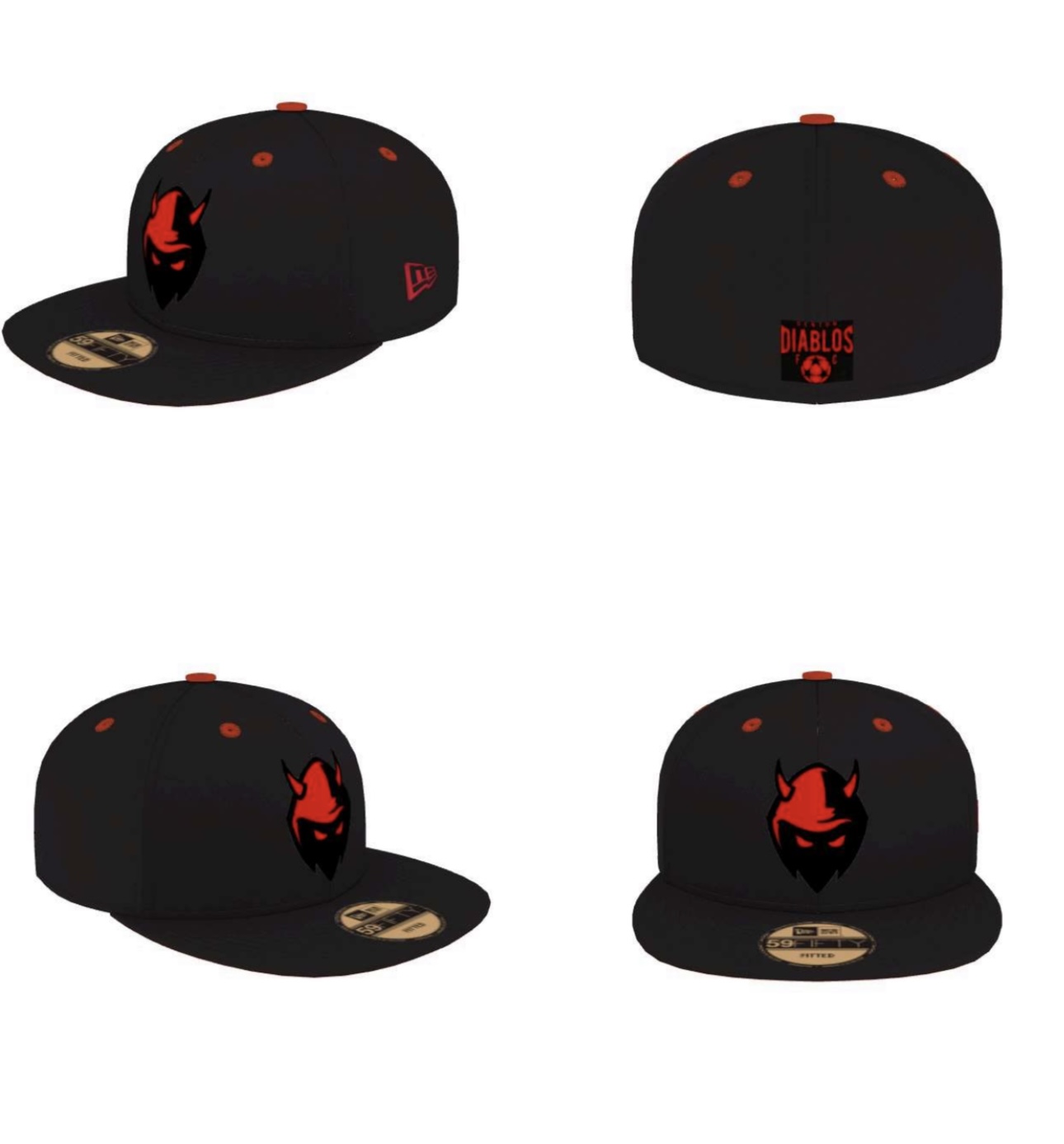 Denton Diablos » New Era Fitted Hat